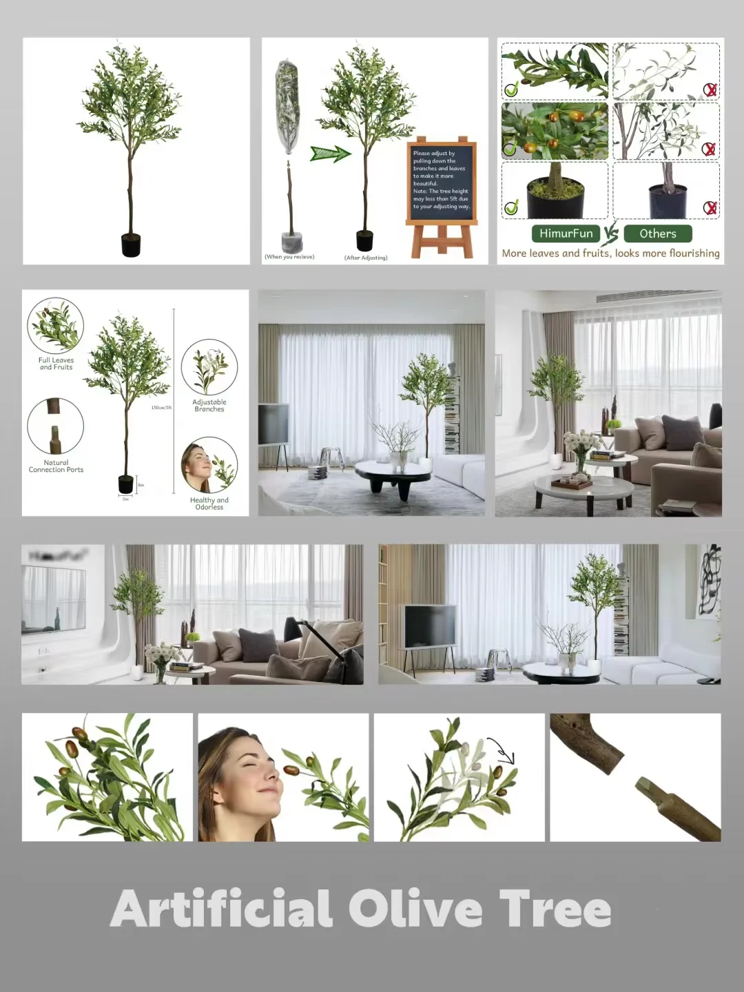 Brown Haired Artificial Bamboo Sunflower Potted Plant Harmless Material ...