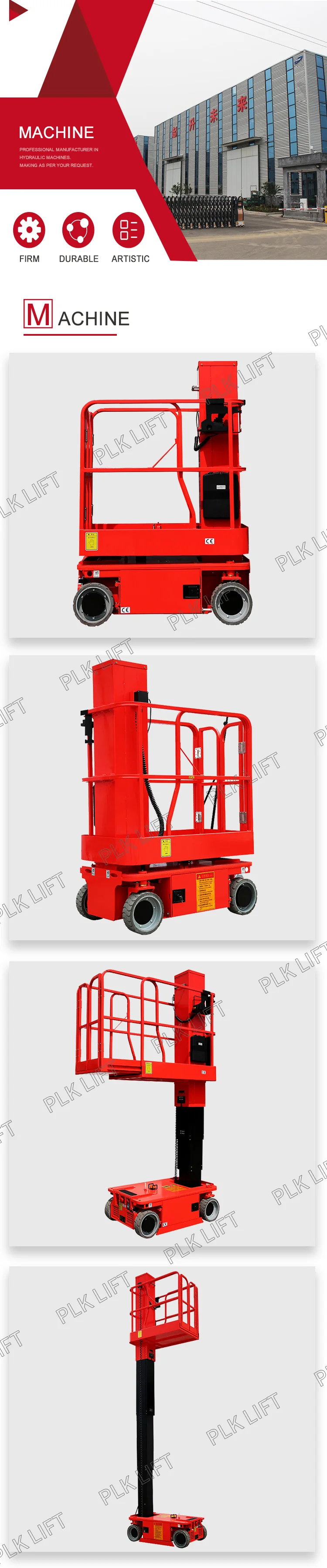 Hydraulic Move-Around Work Platform Compact Telescopic Electric ...