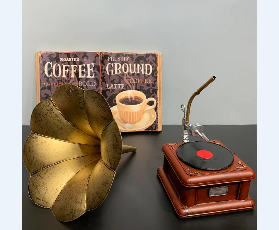 Retro Old Record Phonograph Model Nostalgic Living Room Soft ...