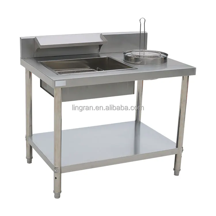 Fried Chicken Hamburgers Wrapping Powder Table Breading Table for ...