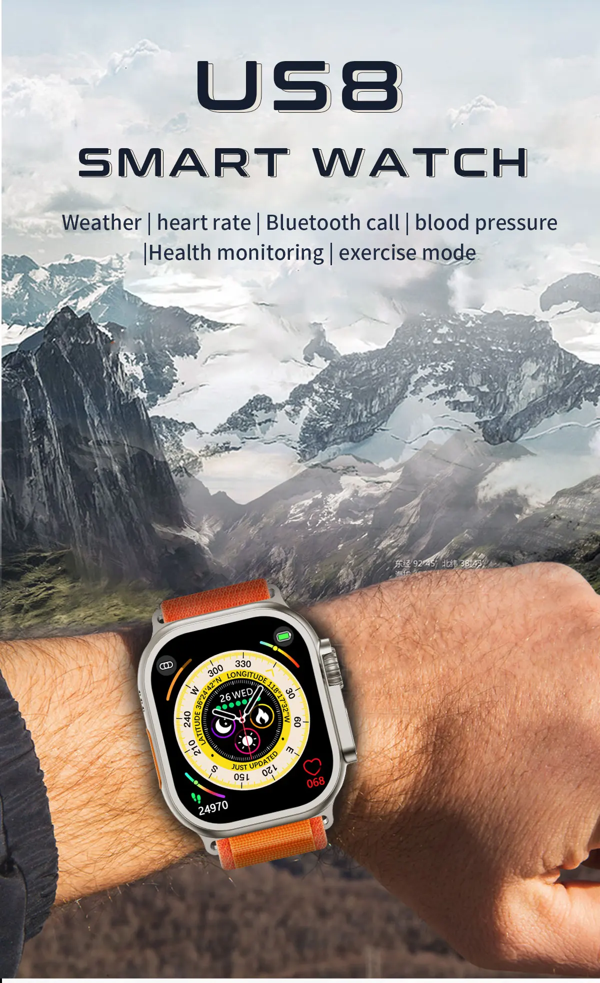 Smartwatch Ultras Hw Dt Gs 8 Pro Max Plus 2023 Smart Watch Serie 8 Iwo ...