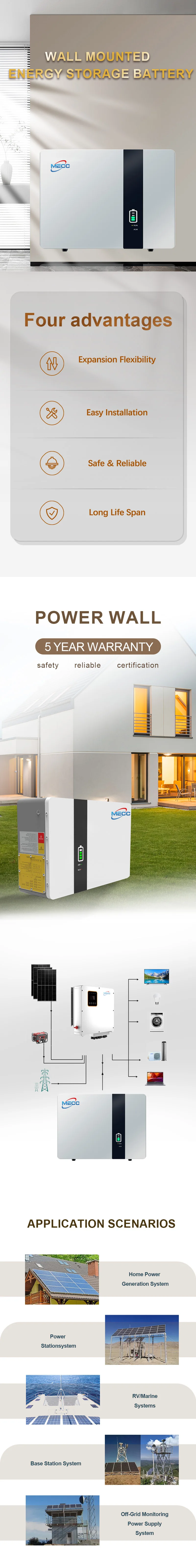 Mecc Wholesale 48v Lifepo4 Lithium Ion Battery 2.5kw 5kwh Powerwall For ...