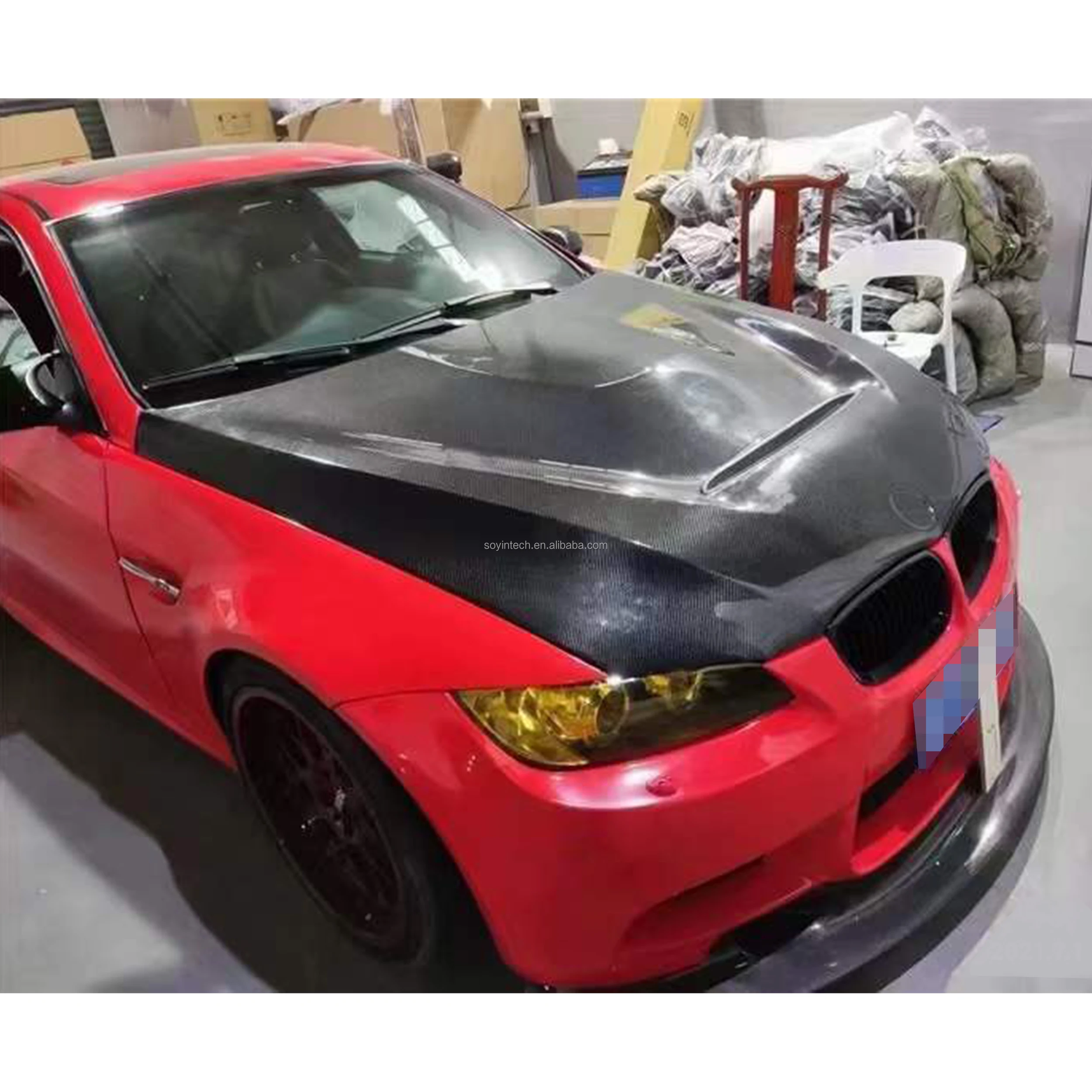 GTS Carbon Fiber Car Engine Hood Bonnet Cover for BMW E92 M3