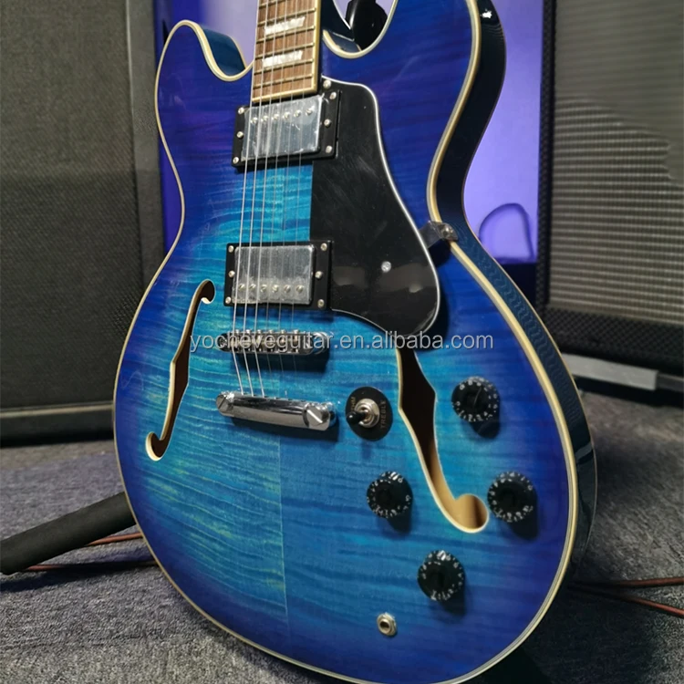 Wholesale Custom High-end Flamed Maple Top Basswood Body Maple Neck ...