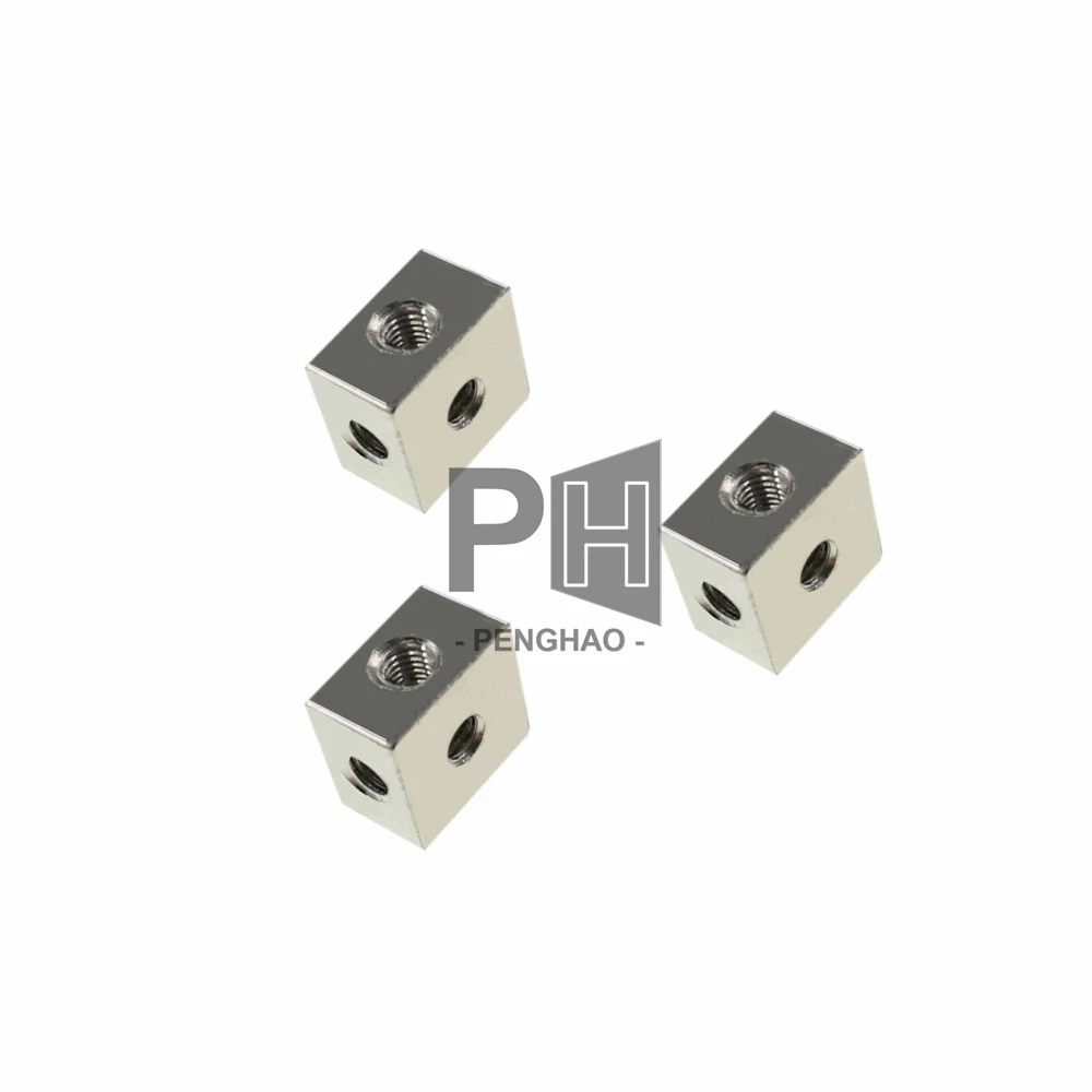 20 Three-Sided Square Nuts for M3 Applications - Hex Nuts, Fully ...