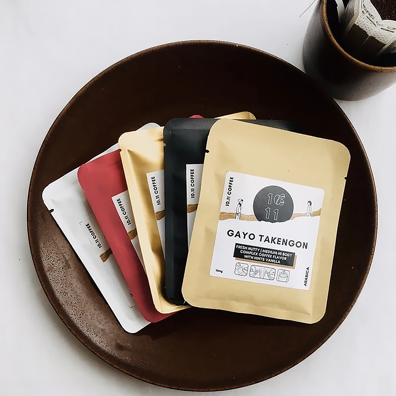 Custom Disposable Single Serve Tea and Coffee Sachet Packaging Bag