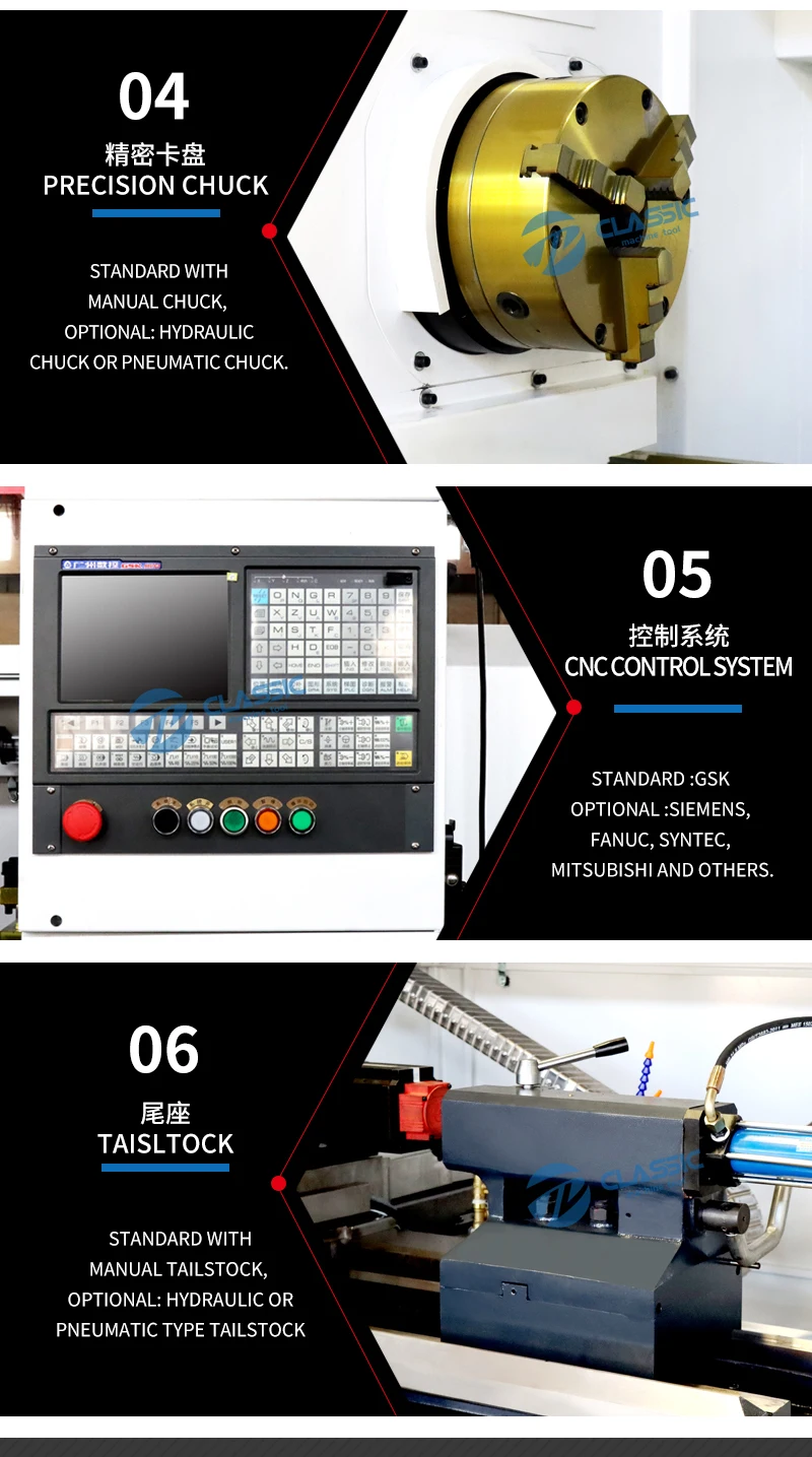 Classic CNC Lathe Machine CK6136 - Metal Turning Lathe