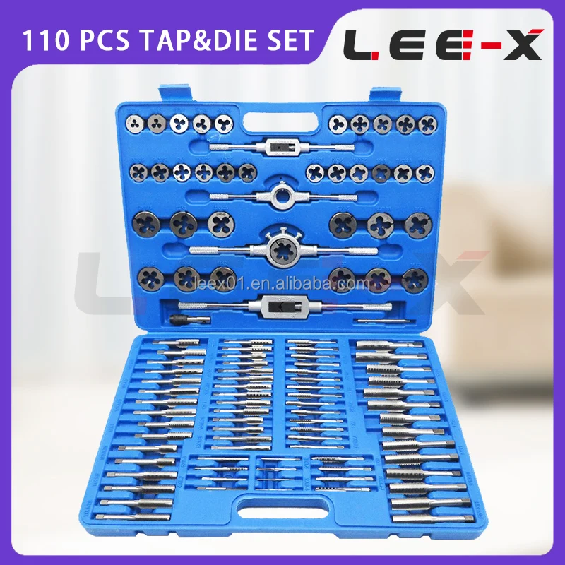 LEE-X 110 PCS TAP&DIE SET - Precision Metric Hand Tools