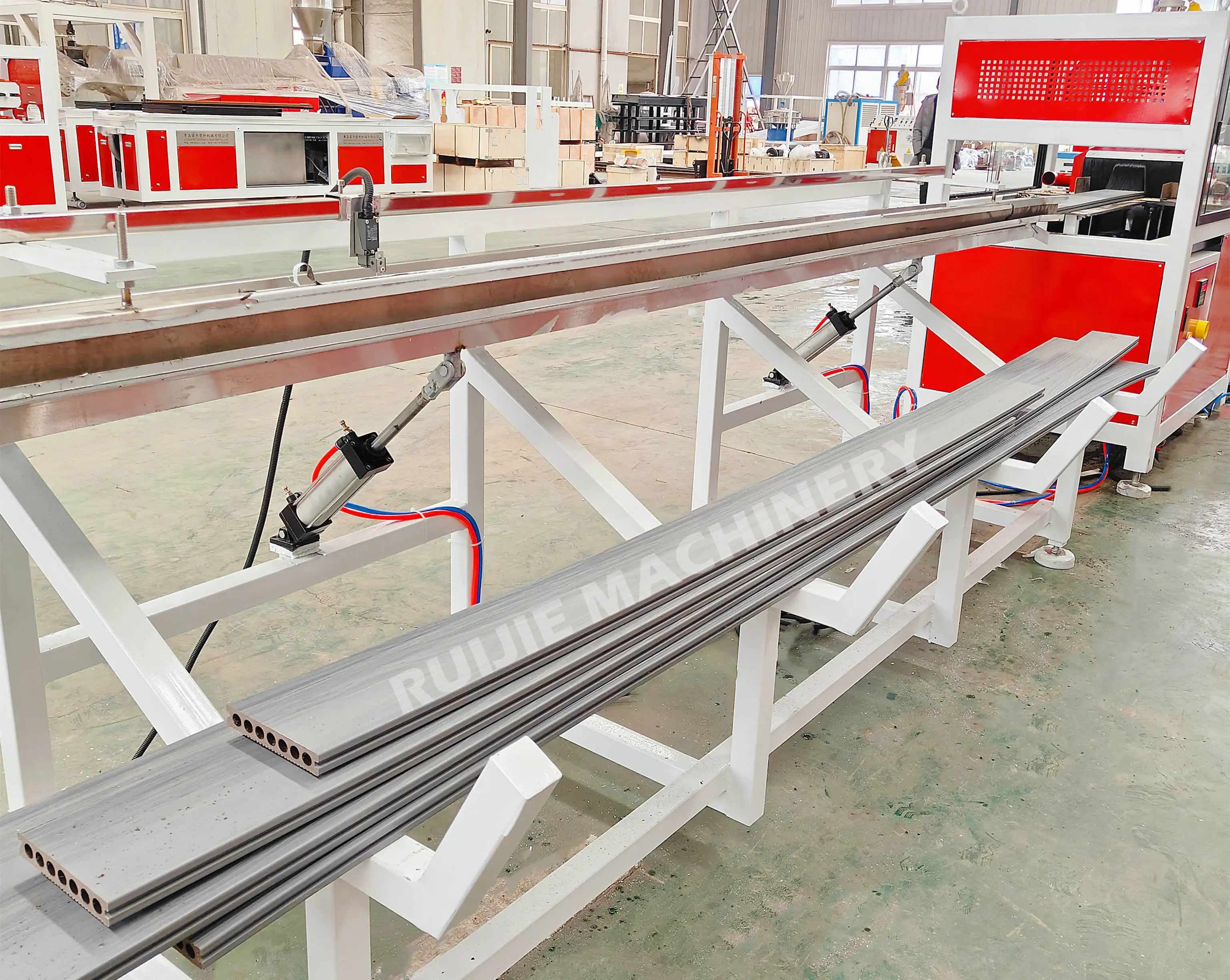 Pvc/wpc Wood Wall Panel Production Machine /fluted Wall Panel Extrusion ...