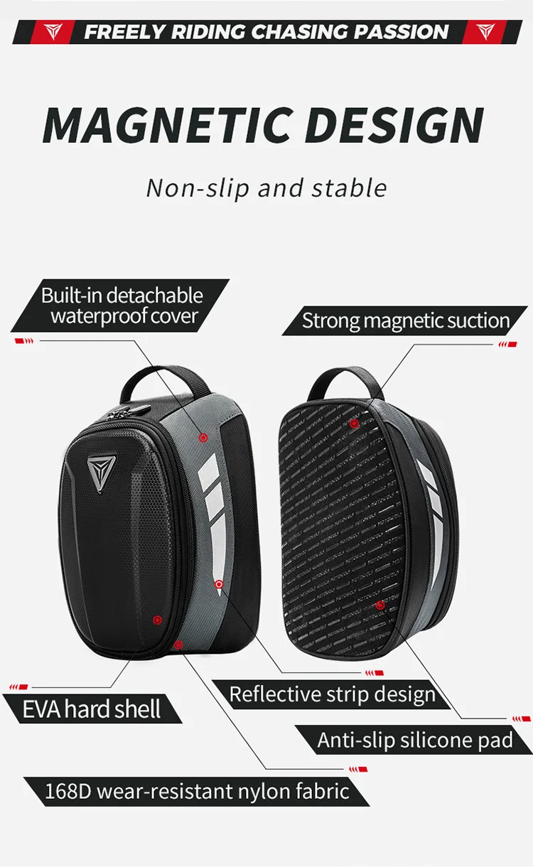 Motowolf MB1 Magnetic Motorcycle Tank Bag - 4.5L Storage Solution for ...