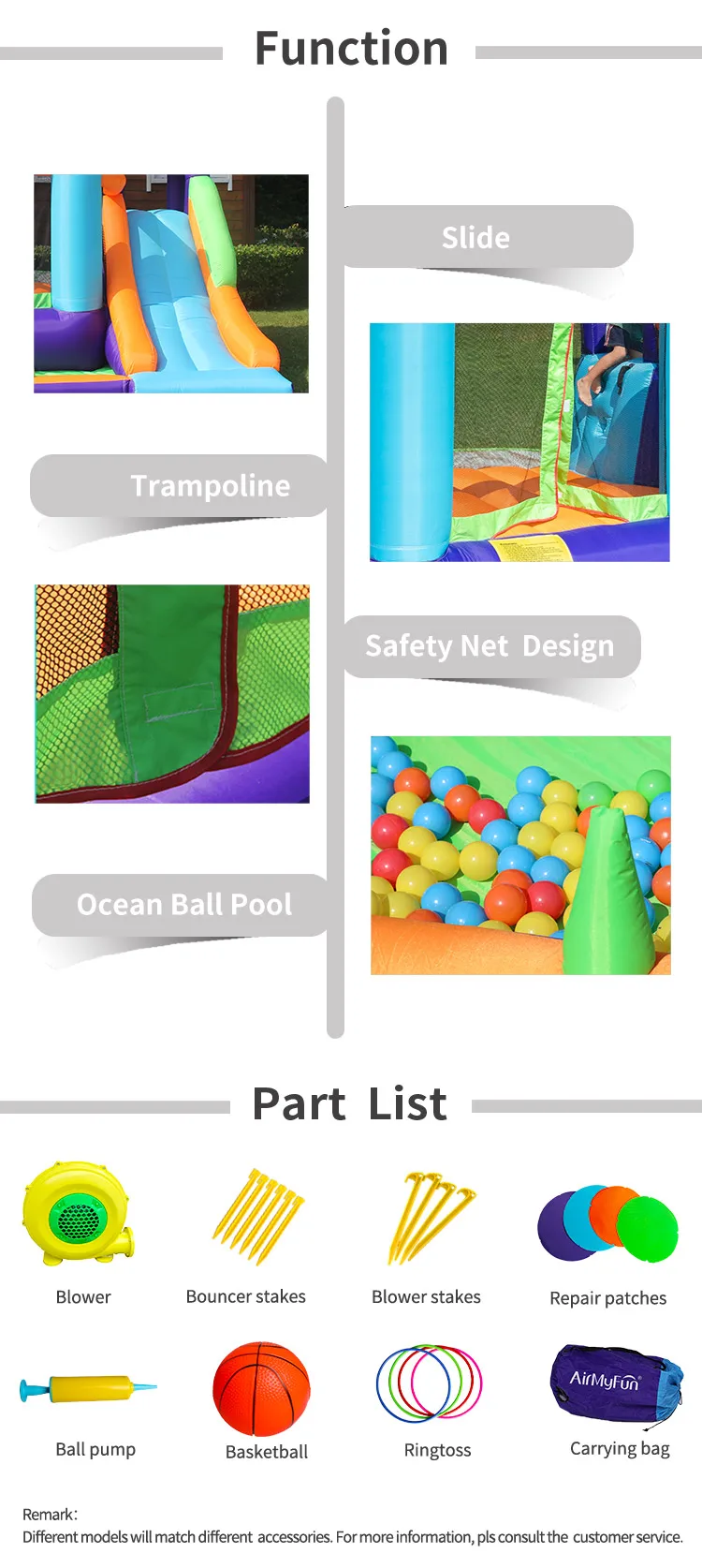 Wholesale Price Moon Combo Air Bounce Castle Inflatable Bounce House China