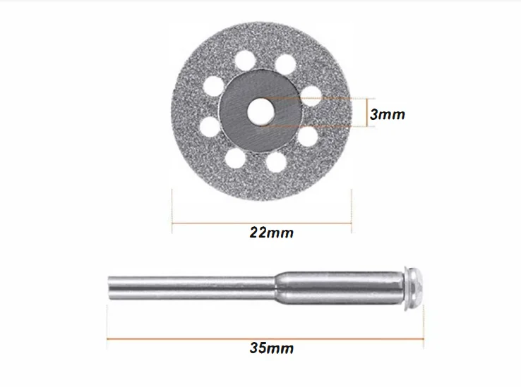 12x Diamond Cutting Wheels For Dremel Rotary Tool Die Grinder Metal Cut ...