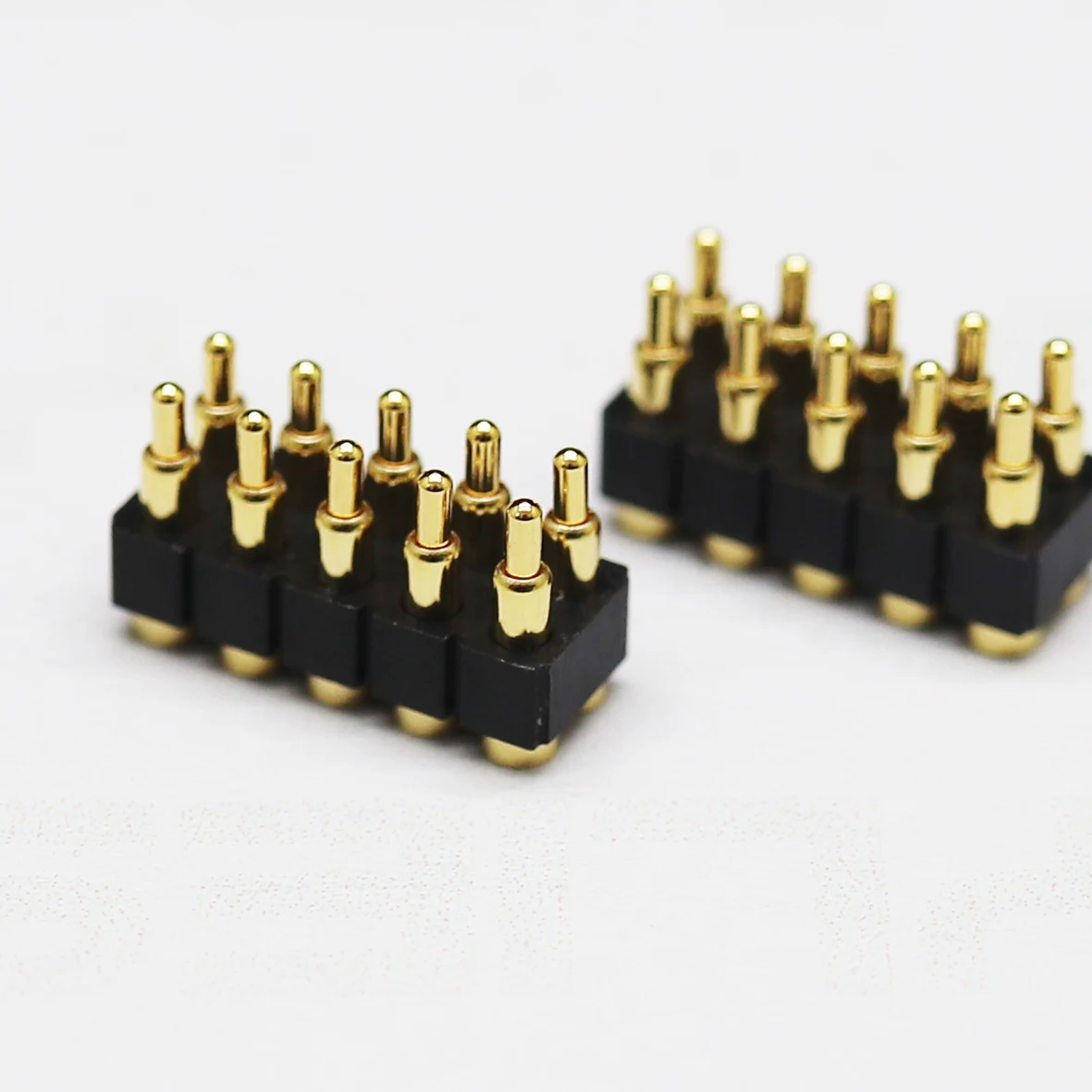 Spring Loaded Pogo Pin Connector 8.0 mm Height 2.54 mm Pitch 16 ...