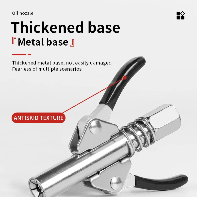 10000psi High Pressure Grease Gun Coupler Lock Manual Oil Grease Gun ...