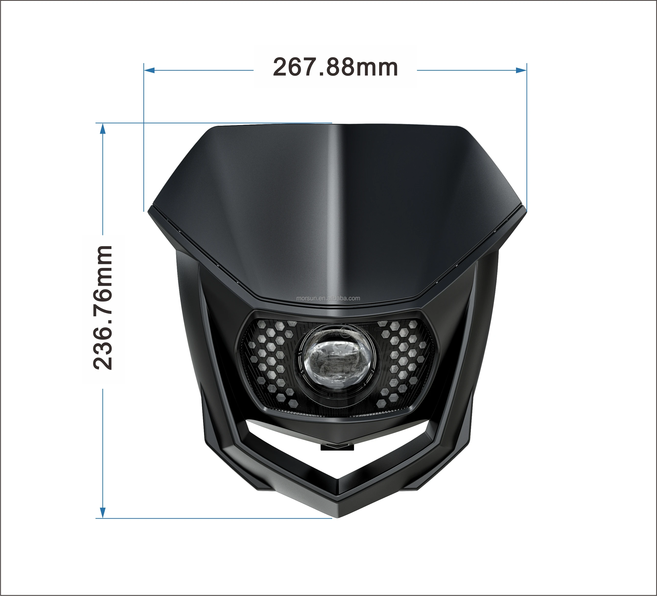 Emark Supermoto Upgrade LED Headlight For Universal KTM Yamaha Kawasaki Suzuki Honda Off Road ...