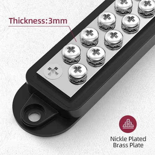 150A Copper Busbar Insulator 12V Terminal Block - DAIERTEK