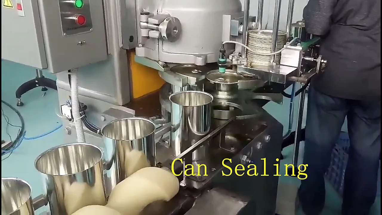 Customized Industrial Fish Canned Food Machine Peaches Mushroom Meat ...