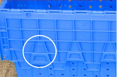 Stackable Attached Lid Ventilated Plastic Crate - Buy Plastic Crate ...