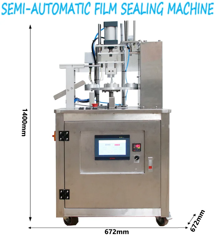 Hot Selling Semi-automatic Plastic Film Cup Sealer Rotary-type Film ...