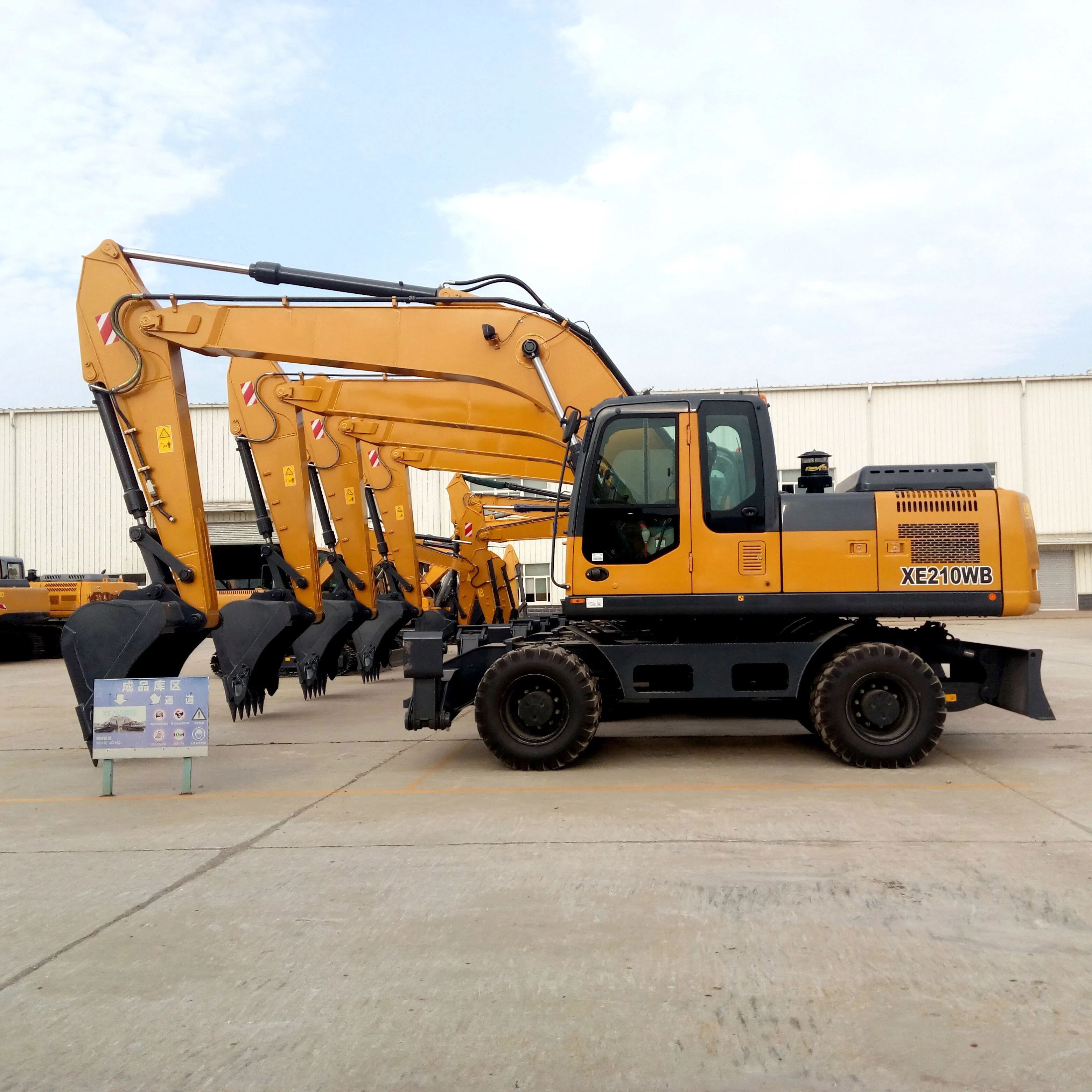 16ton China Wheeled Hydraulic Excavator Xe160w With High Digging Power ...