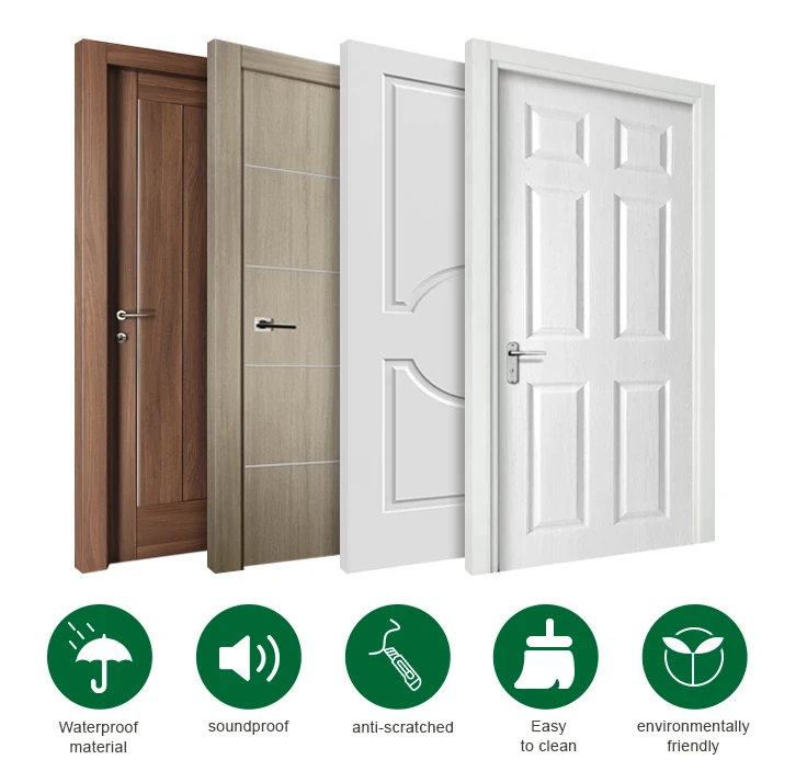 Calm Right Hand Classic Door Prepainted Pvc For Bathroom - Buy Door Pvc ...