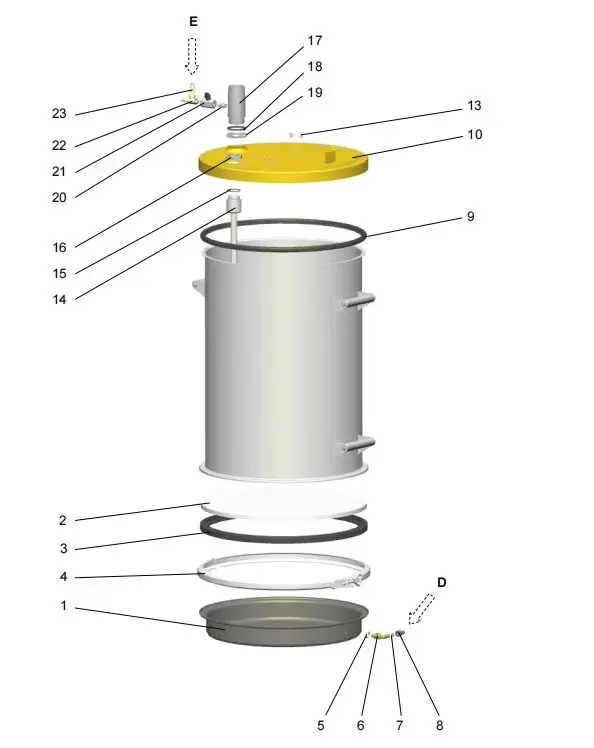 Ailin G Electrostatic Fluidizing Plate 390151 for Powder Coating Hopper