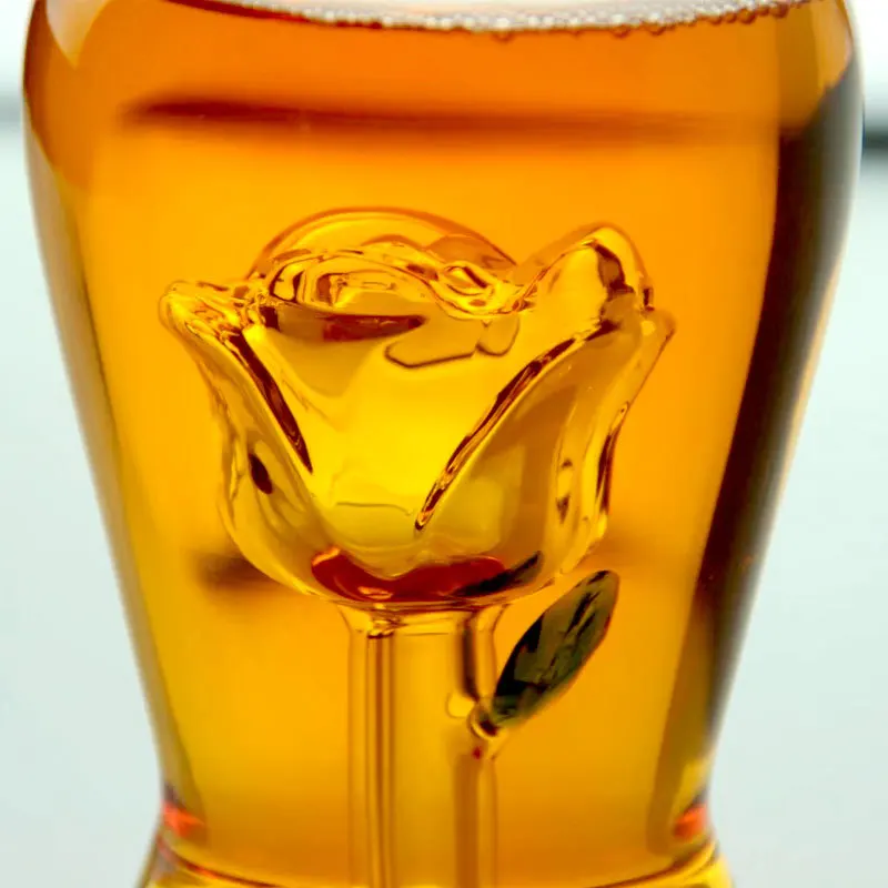 750 ml Rose Shaped Wine Whisky Glass Bottle Whiskey Wholesale Empty ...