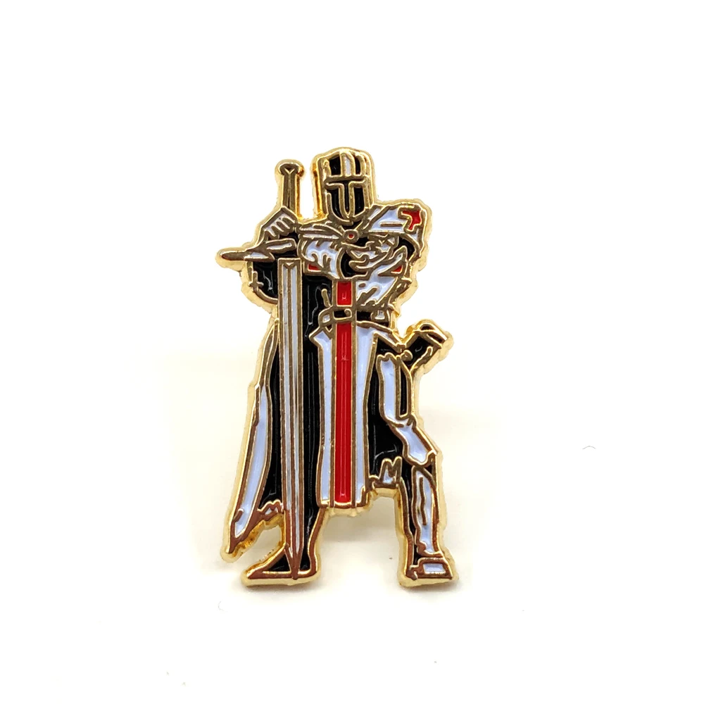 Freemasonry Knights Templar Sword Warrior Pin Masonic Knights Templar ...