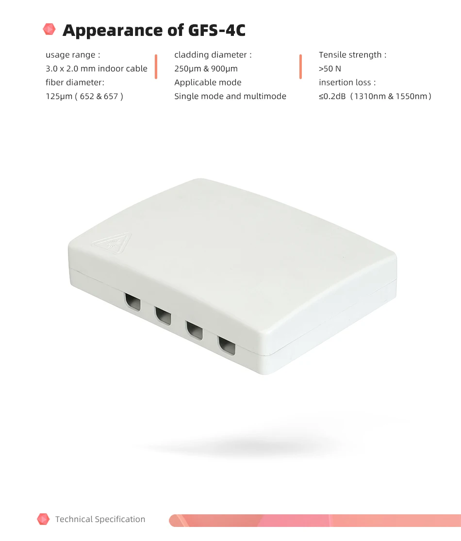 FEITIAN 4 port fiber optic fusion splicer cable nap box patch panelo ...