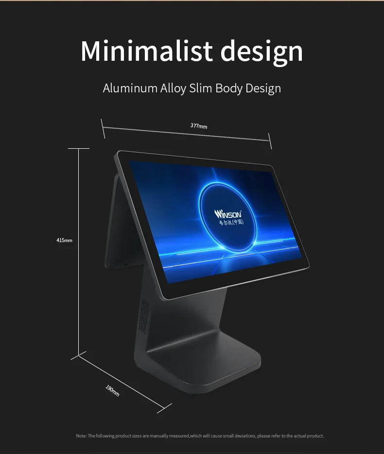 Passport Scanner Kiosk Desktop Android Pos Touch Screen 15.6 Inch ...