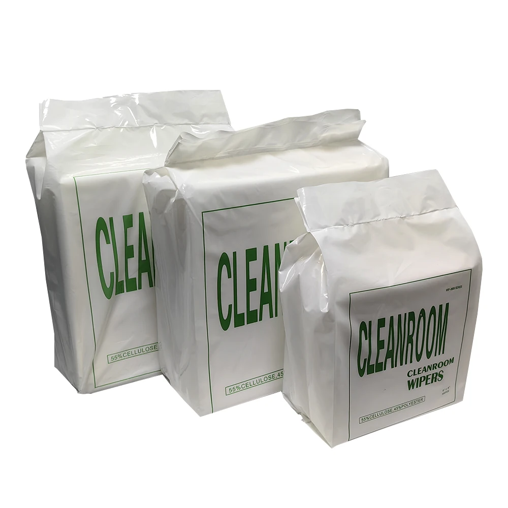 9x9 Cleanroom Wipes - Lint Free Polyester Microfiber