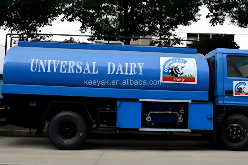 Dongfeng 4x2 Milk Tanker Truck 95hp Milk Van Truck 5cbm Euro III Diesel ...