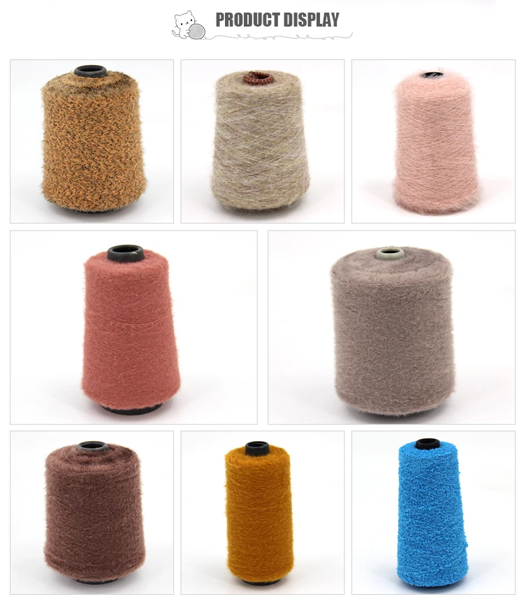 Factory Direct Sell 5cm 8cm Mink Yarn 100% Nylon Soft Fancy Yarn Hair ...