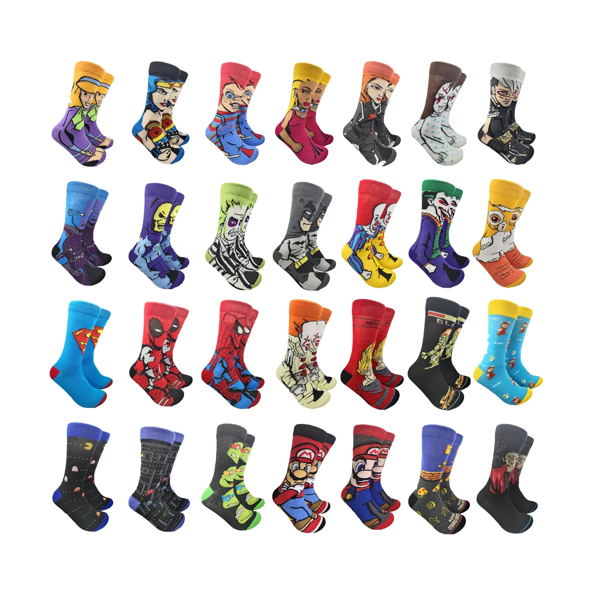 Custom Medias Socken Comic Character Cotton Cartoon Socks for Men ...
