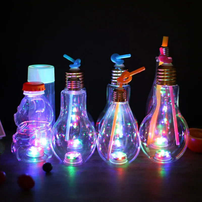 Juice Beverage Bottle Boba Tea Cup Wide Mouth Wholesale Light Bulb ...