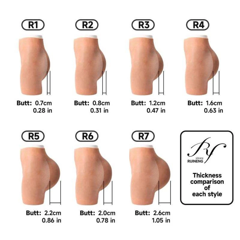 Silicone Realistic Buttocks Shapewear for African Women