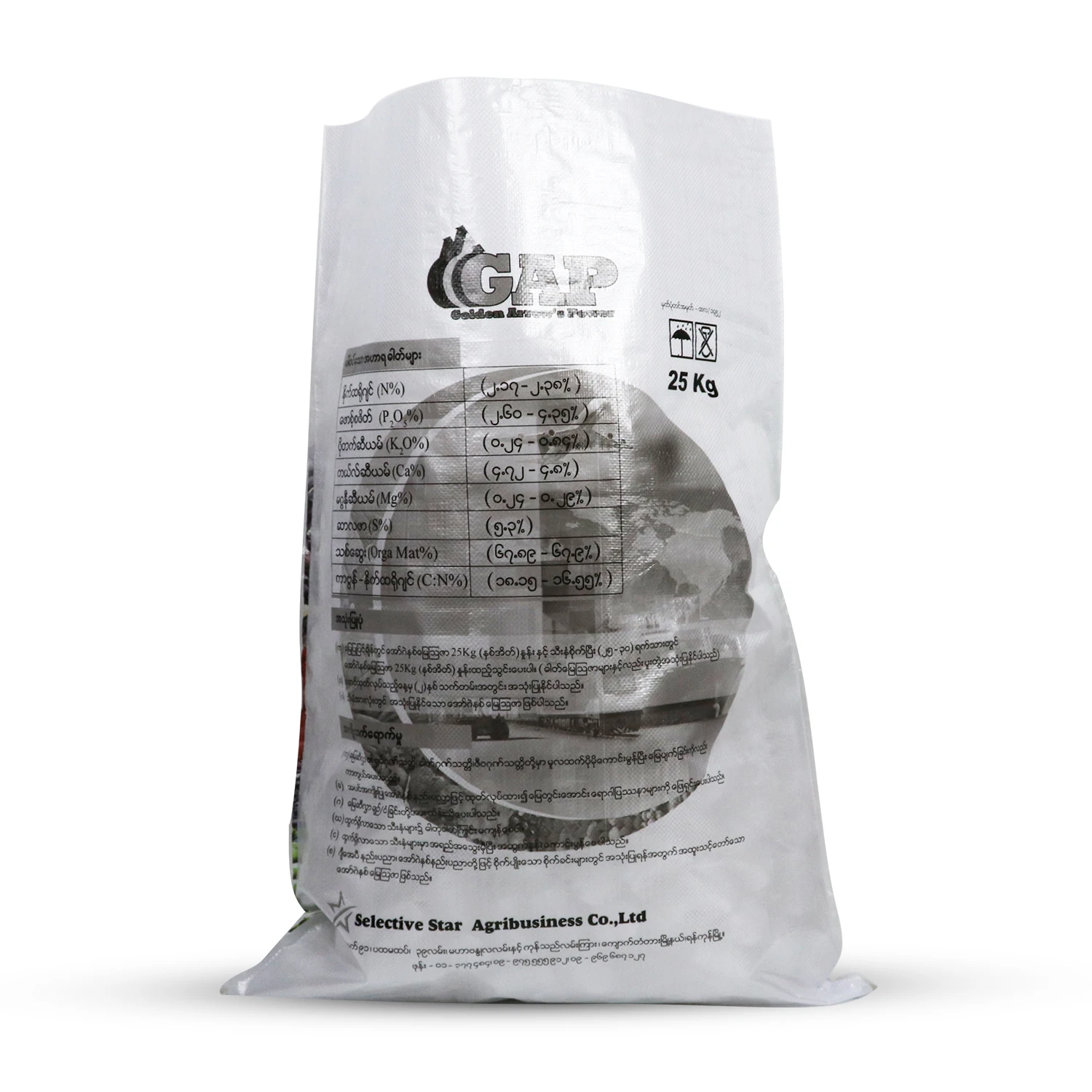 Empty Bopp Laminated Plastic Polypropylene pp Woven Sack Soil Bag 25kg ...