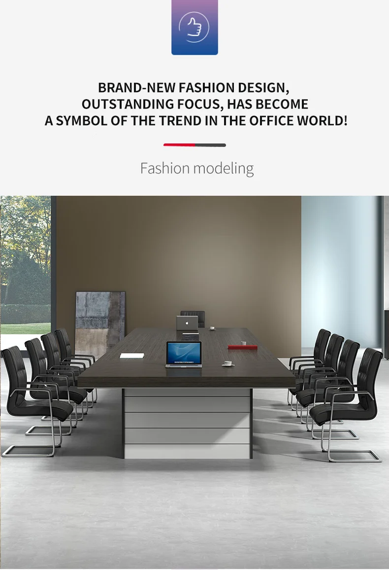 Modern Big Or Small Meeting Room Desk With Chair Office Conference Room ...