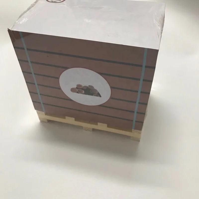 Customized Pattern Logo Paper Cube Memo Pad Office Use Container Shape ...