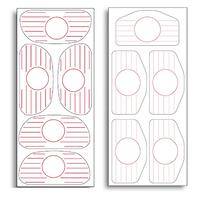 Golf Impact Tapes - Target Labels for Improved Accuracy