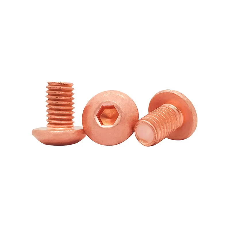 M4 Red Copper Half Round Head Screw - Buy Red Copper Half Round Head ...