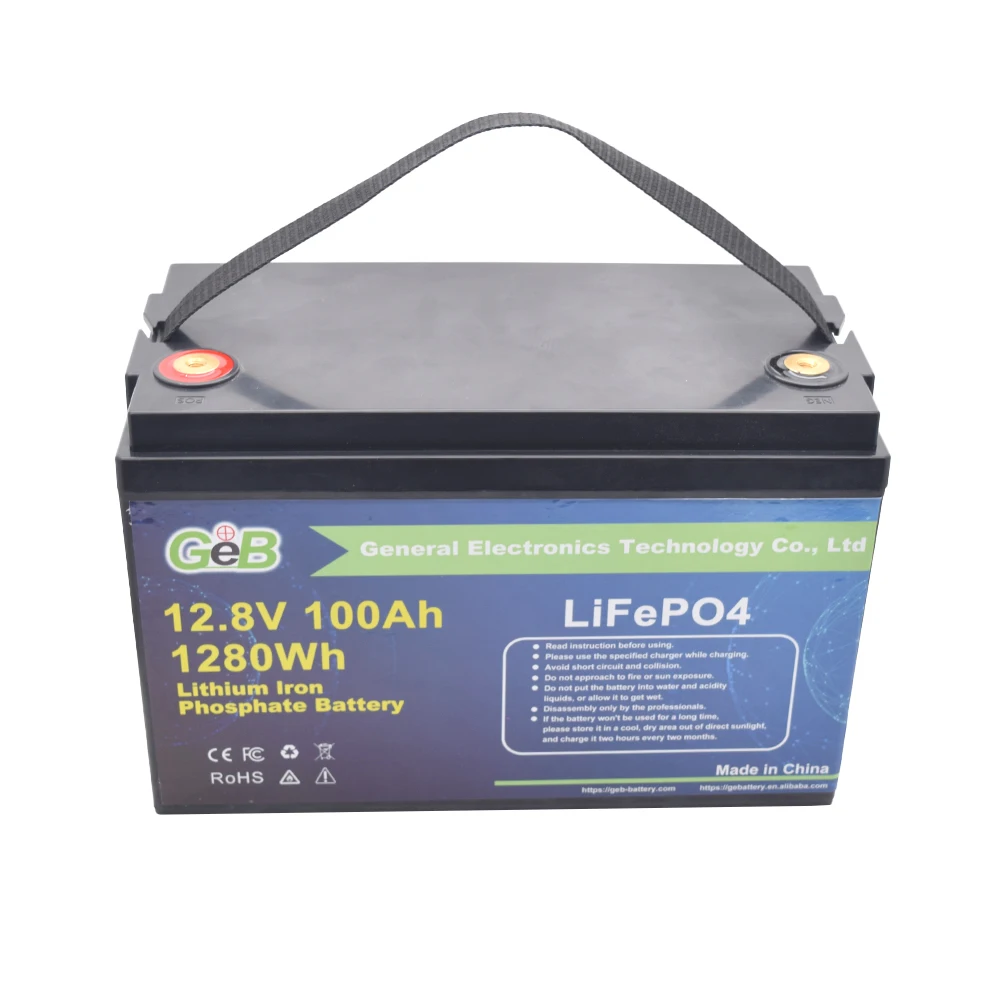 Geb Ip65 Lifepo4 Batterie Akka 12.8v 100ah Power Energy Storage Battery ...