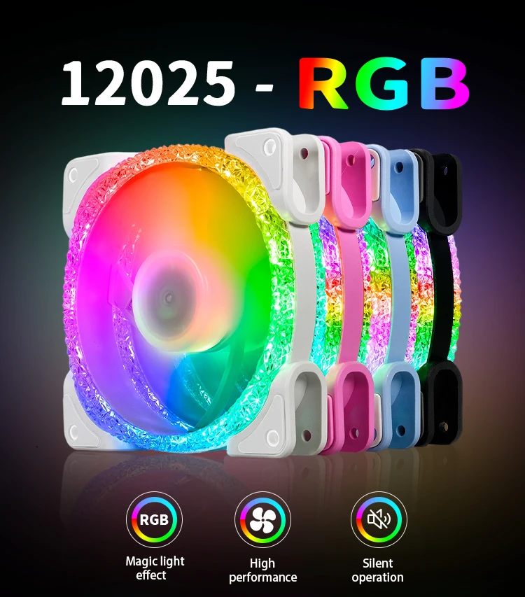 Lovingcool Factory Oem High Speed 12v Heatsink Cooler 120mm Gaming Computer Case Cooling Fan ...