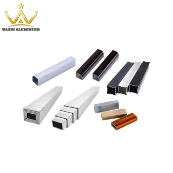 Aluminium Square Tube Profiles Customizable Aluminum Square Slot Powder ...