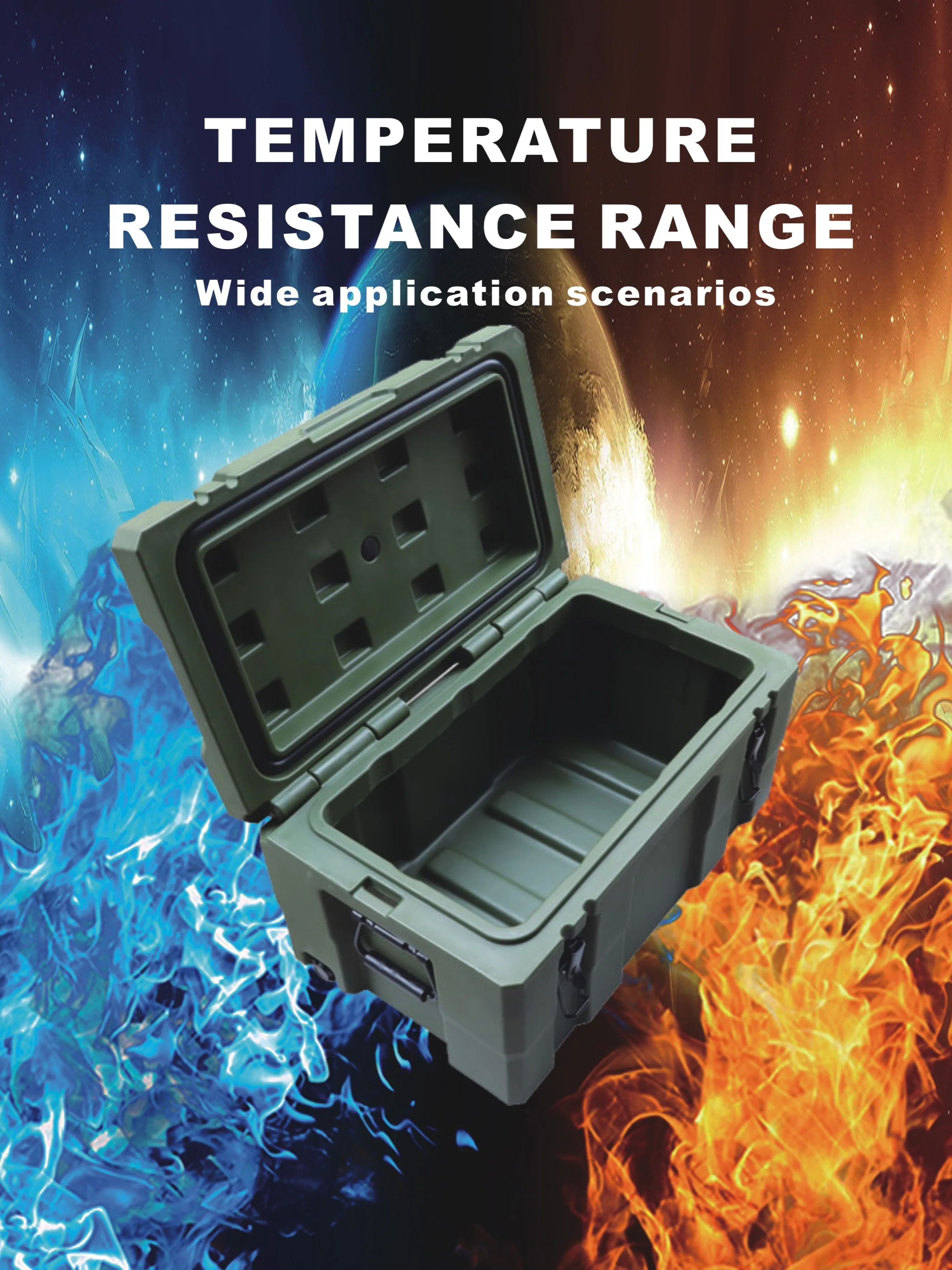 50l Large Hard Plastic Case Rotomolded Box Transit Hardware Tool Box ...