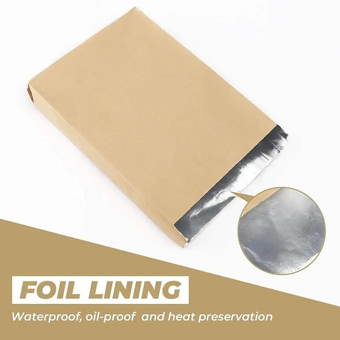 Custom Biodegradable Food Grade Kraft Paper Printed Aluminium Foil ...
