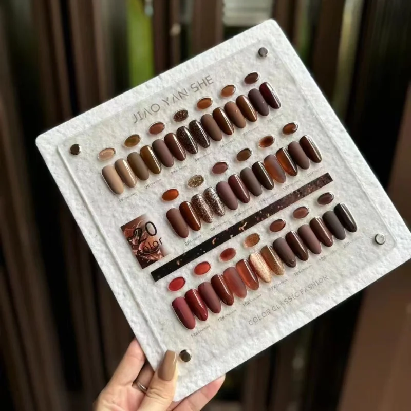 JIAO YAN SHE 20 Colors UV LED Gel Nail Polish Kit for Salon