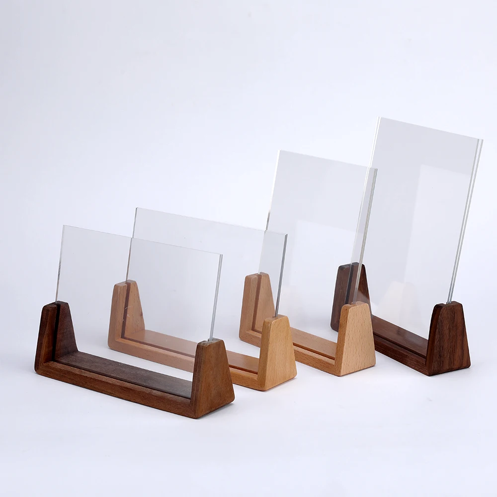 Wooden Acrylic Photo Frames - Stylish & Versatile Display