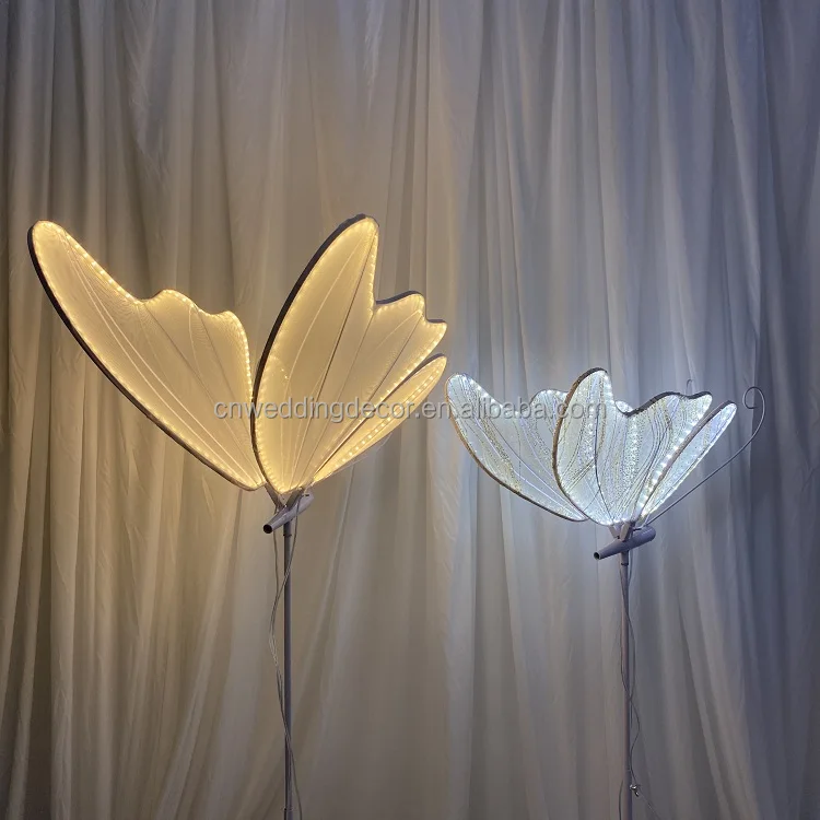 Purple Special Color Butterfly Wedding Led Light Road Lead Wedding ...