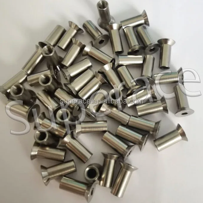 Stainless Steel Sleeve Nut Inner Hex Barrel Nuts Fasteners Countersunk ...
